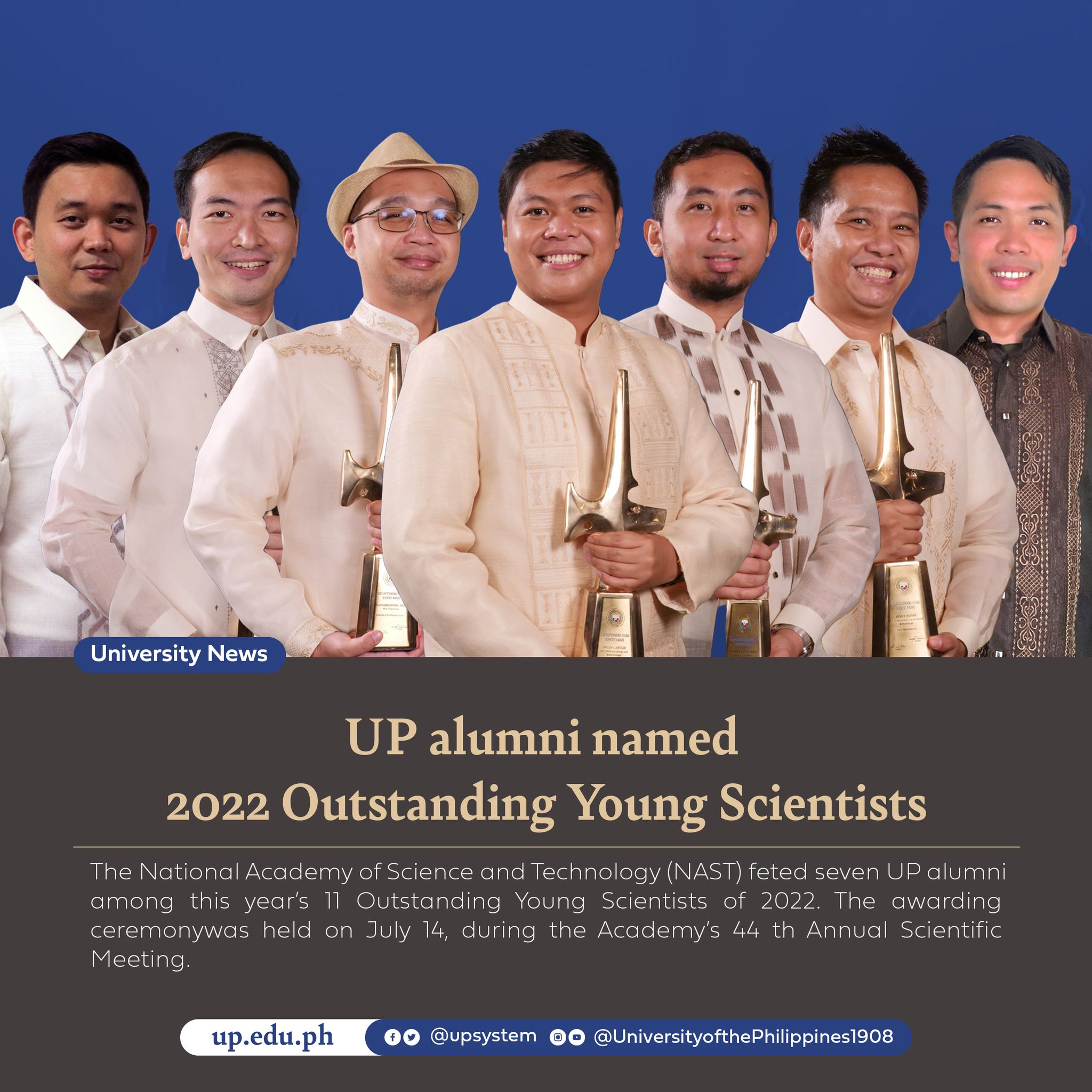 UP alumni named 2022 Outstanding Young Scientists – UP Alumni Website