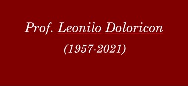 Prof. Leonilo Doloricon (1957 -2021) – UP Alumni Website