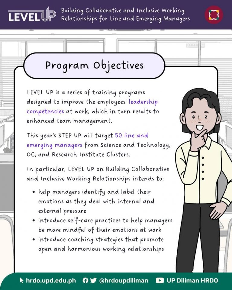 LEVEL UP on Building Collaborative and Inclusive Working Relationships for Line and Emerging ...