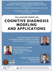 Colloquium Series on Cognitive Diagnosis Modeling and Applications – UP Alumni Website