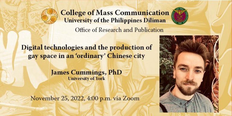 Digital Technologies and the Production of Gay Space in an ‘Ordinary’ Chinese City – UP Alumni ...