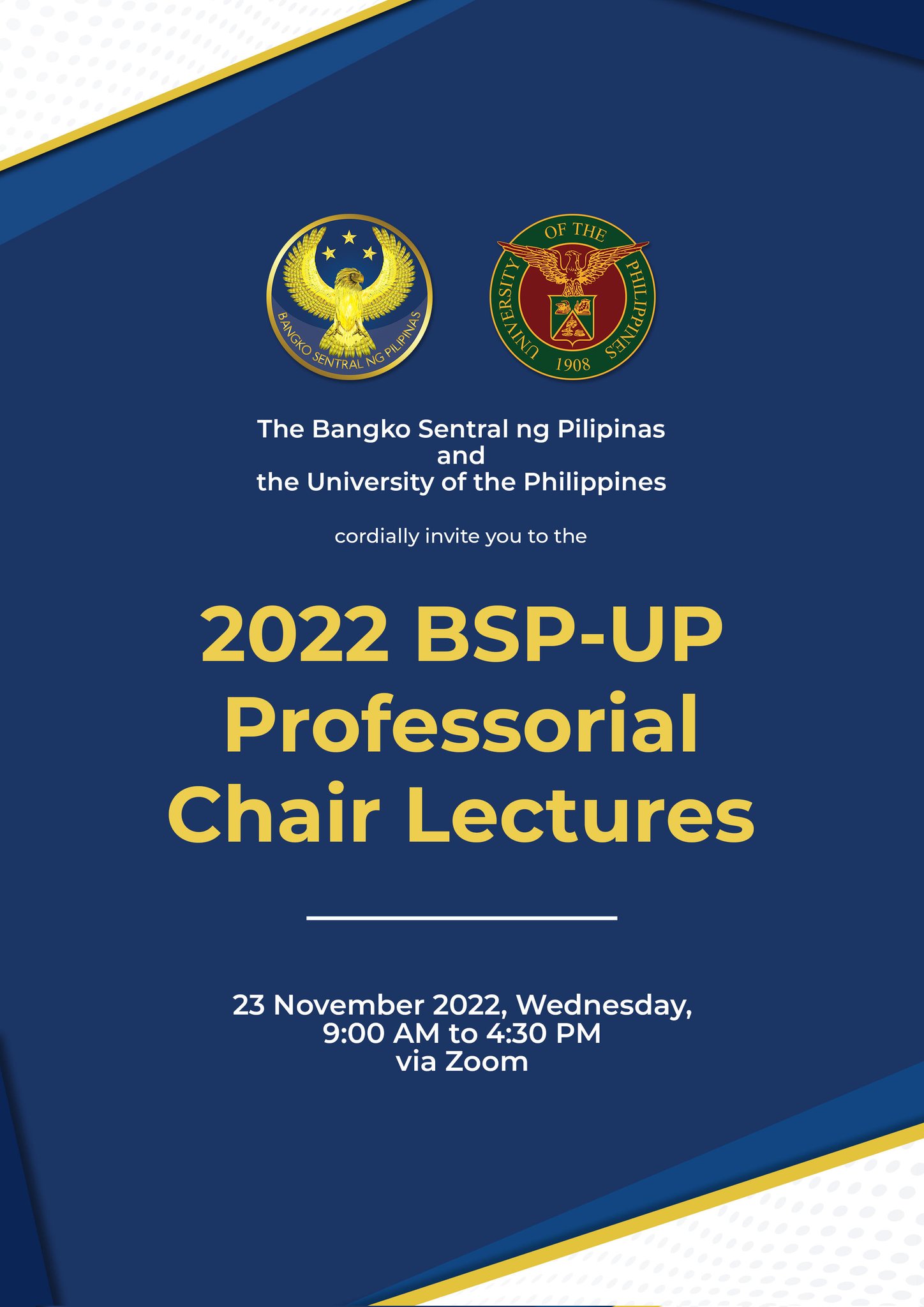 2022 BSP-UP Professorial Chair Lectures – UP Alumni Website