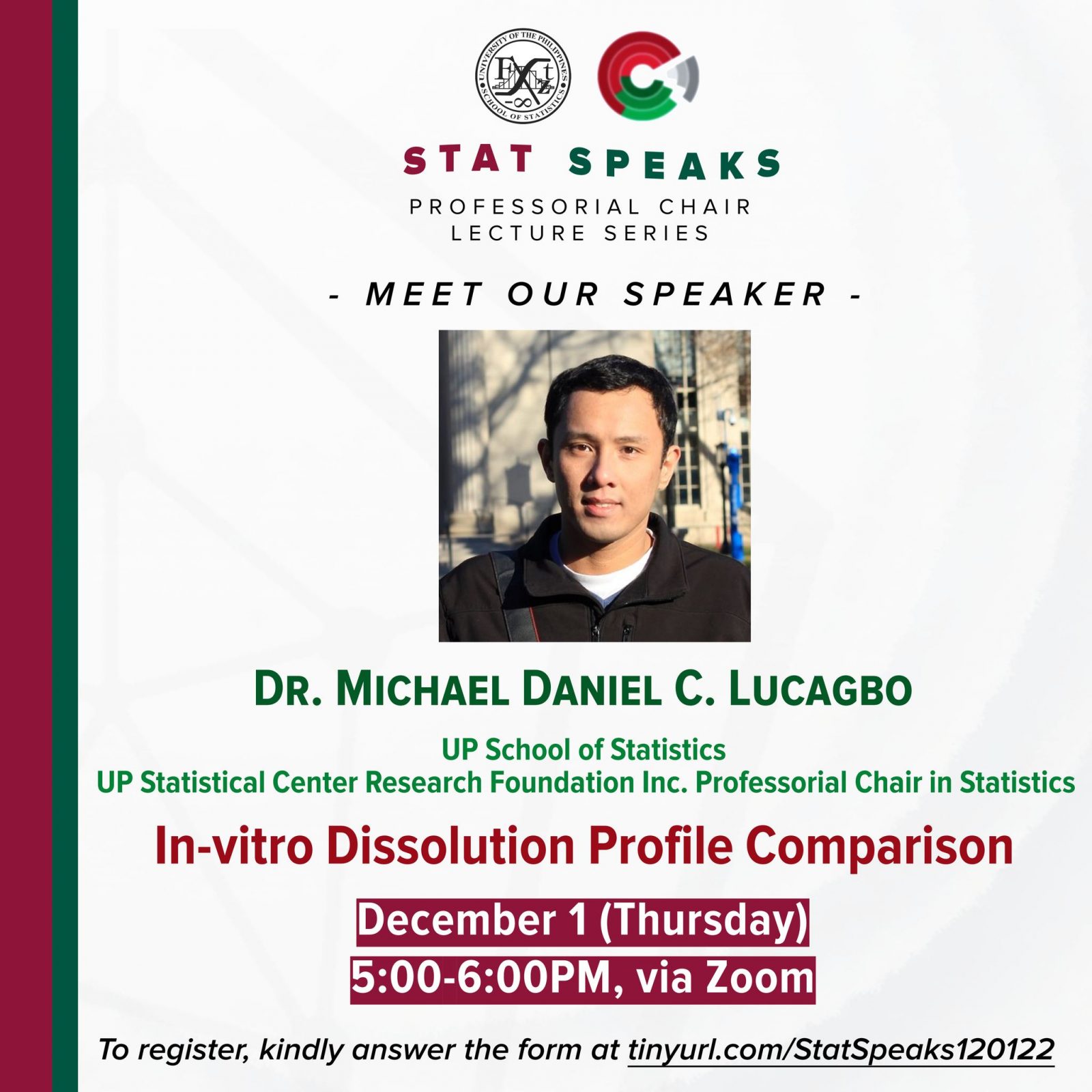 Stat Speaks Colloquium In Vitro Dissolution Profile Comparison Up Alumni Website