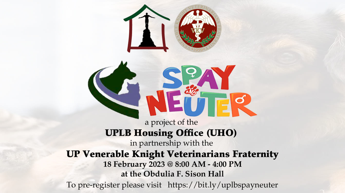 UPLB Housing Office spay and neuter activity – UP Alumni Website