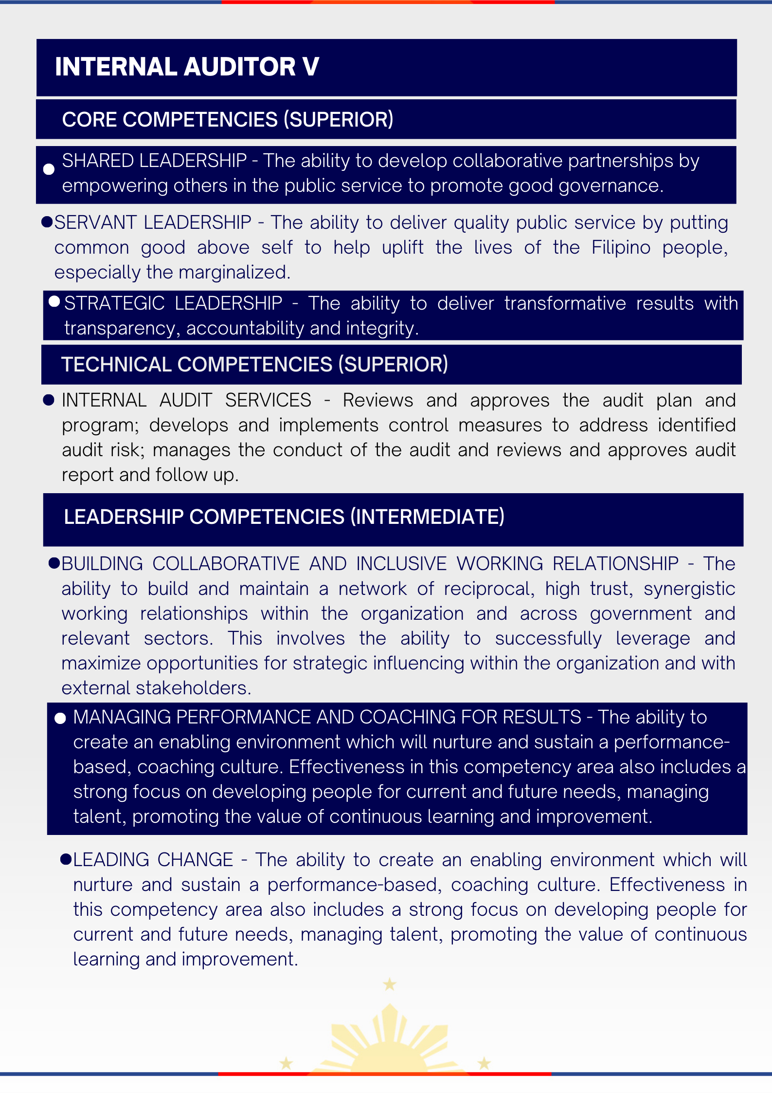 Office of the Vice President of the Philippines (Internal Auditor V ...