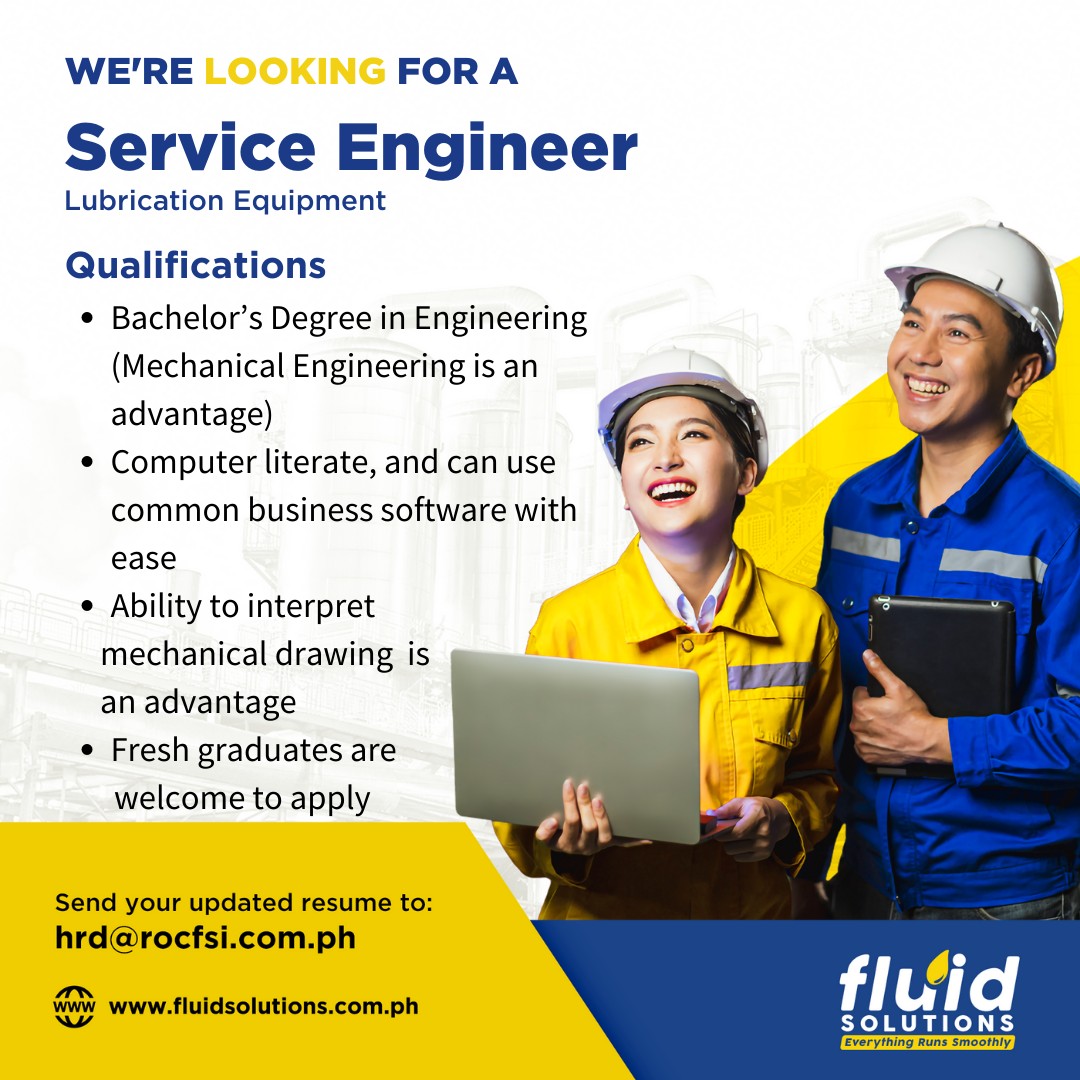 Fluid Solutions, Inc. (Service Engineer) – UP Alumni Website