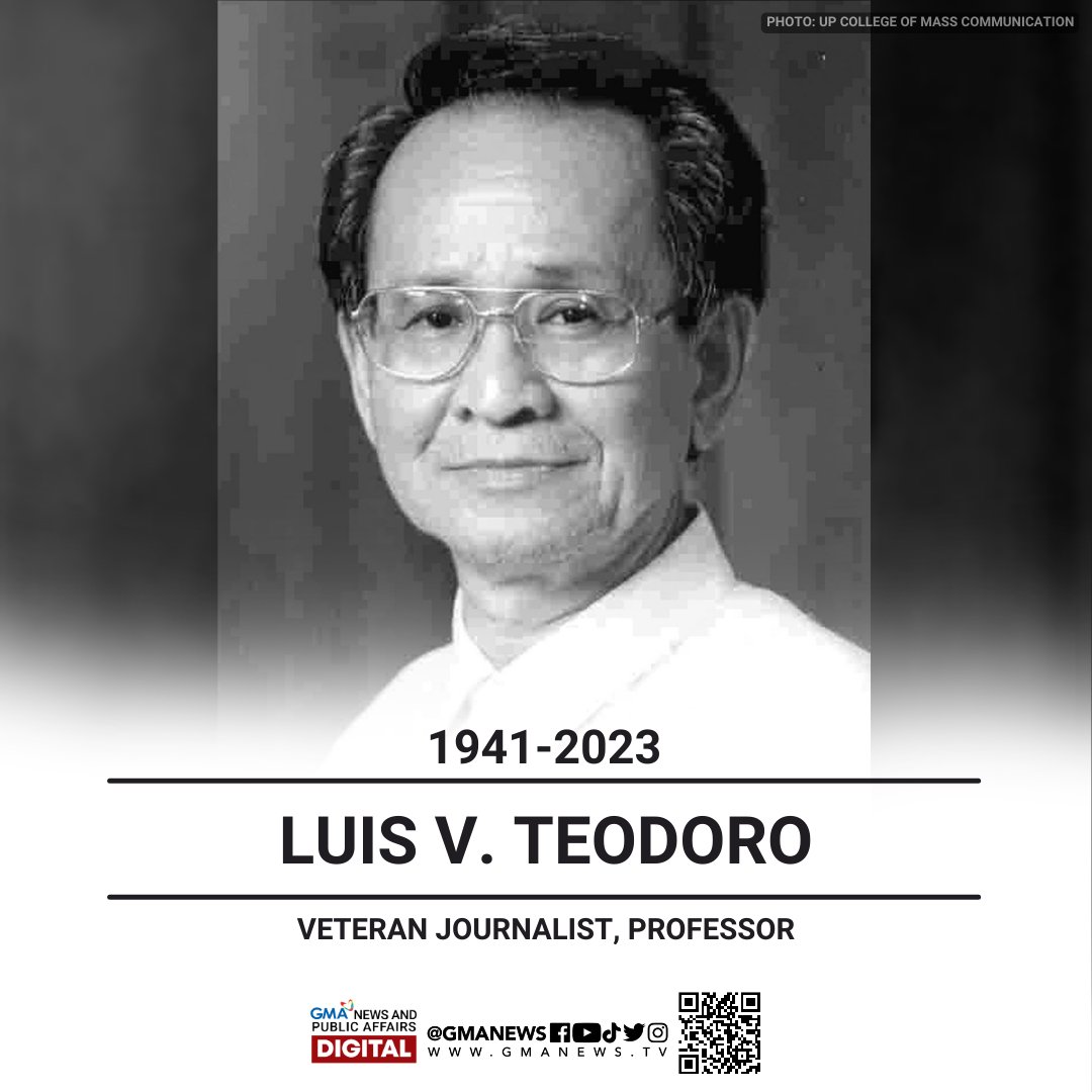 Journalist, ex-UP CMC dean Luis V. Teodoro passes away – UP Alumni Website
