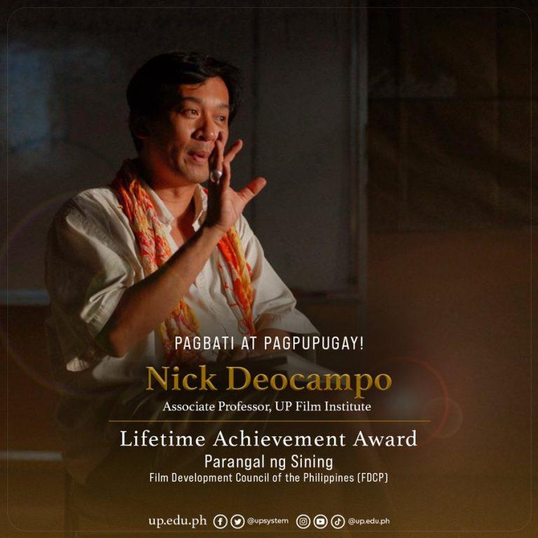 UP Associate Professor Nick Deocampo receives Lifetime Achievement ...