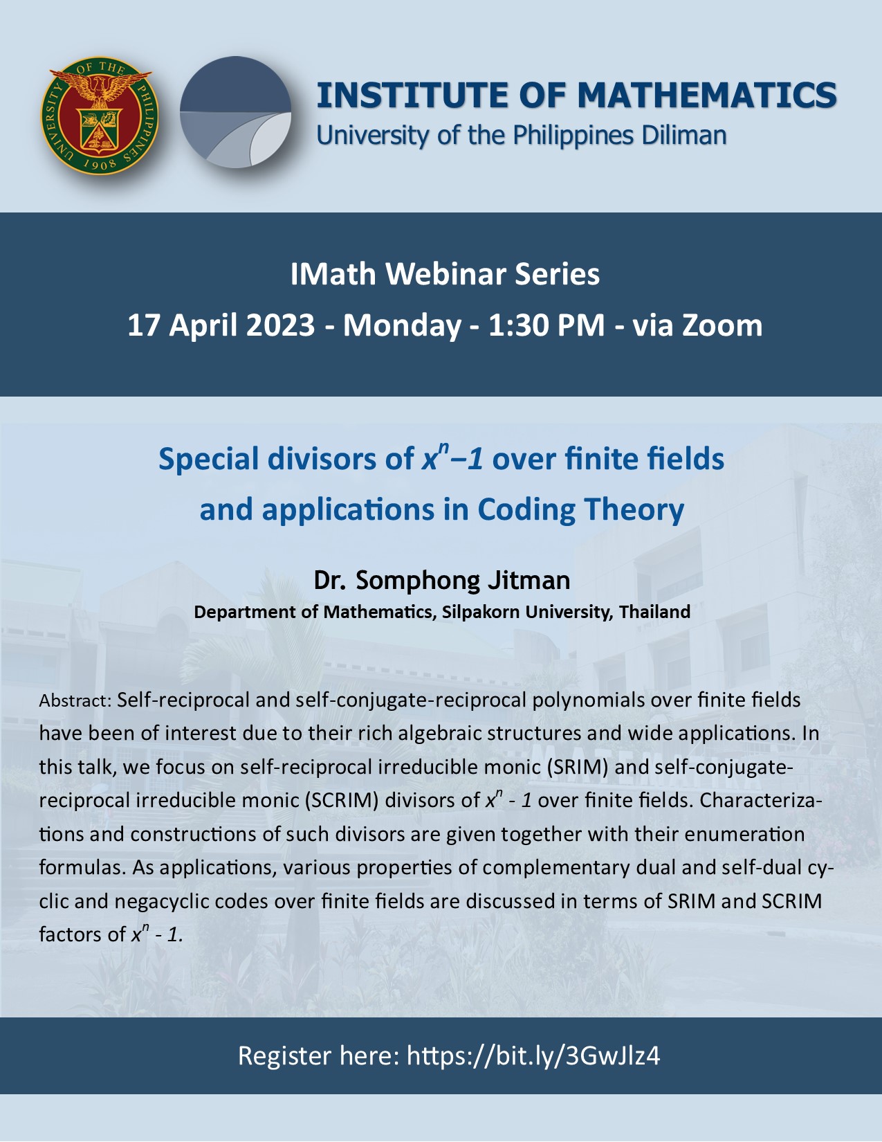 IMath Webinar Series – UP Alumni Website