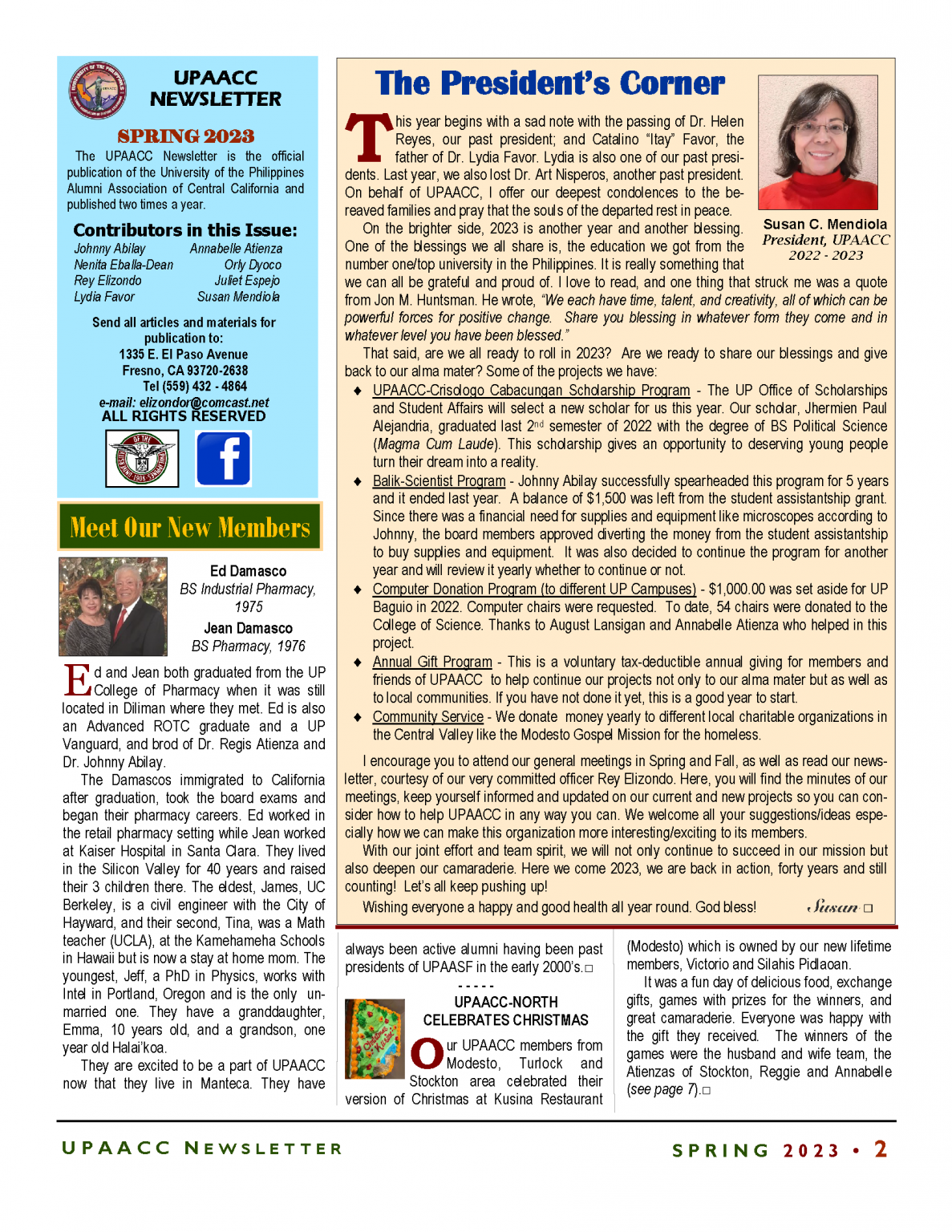 UP Alumni Association of Central California 2023 Spring Newsletter – UP ...