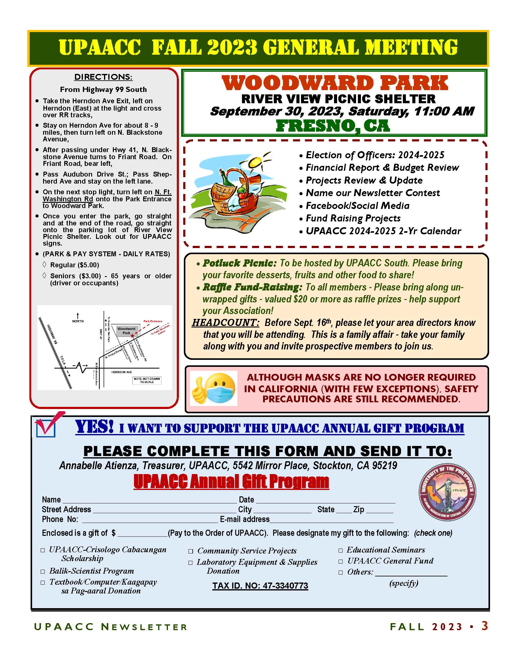 UP Alumni Association of Central California (UPAACC) Newsletter Fall ...