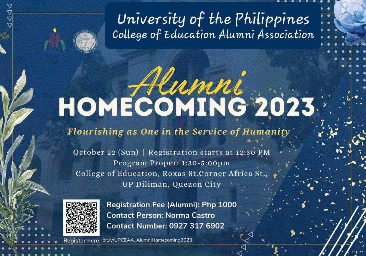 UP College of Education Alumni Homecoming 2023 – UP Alumni Website