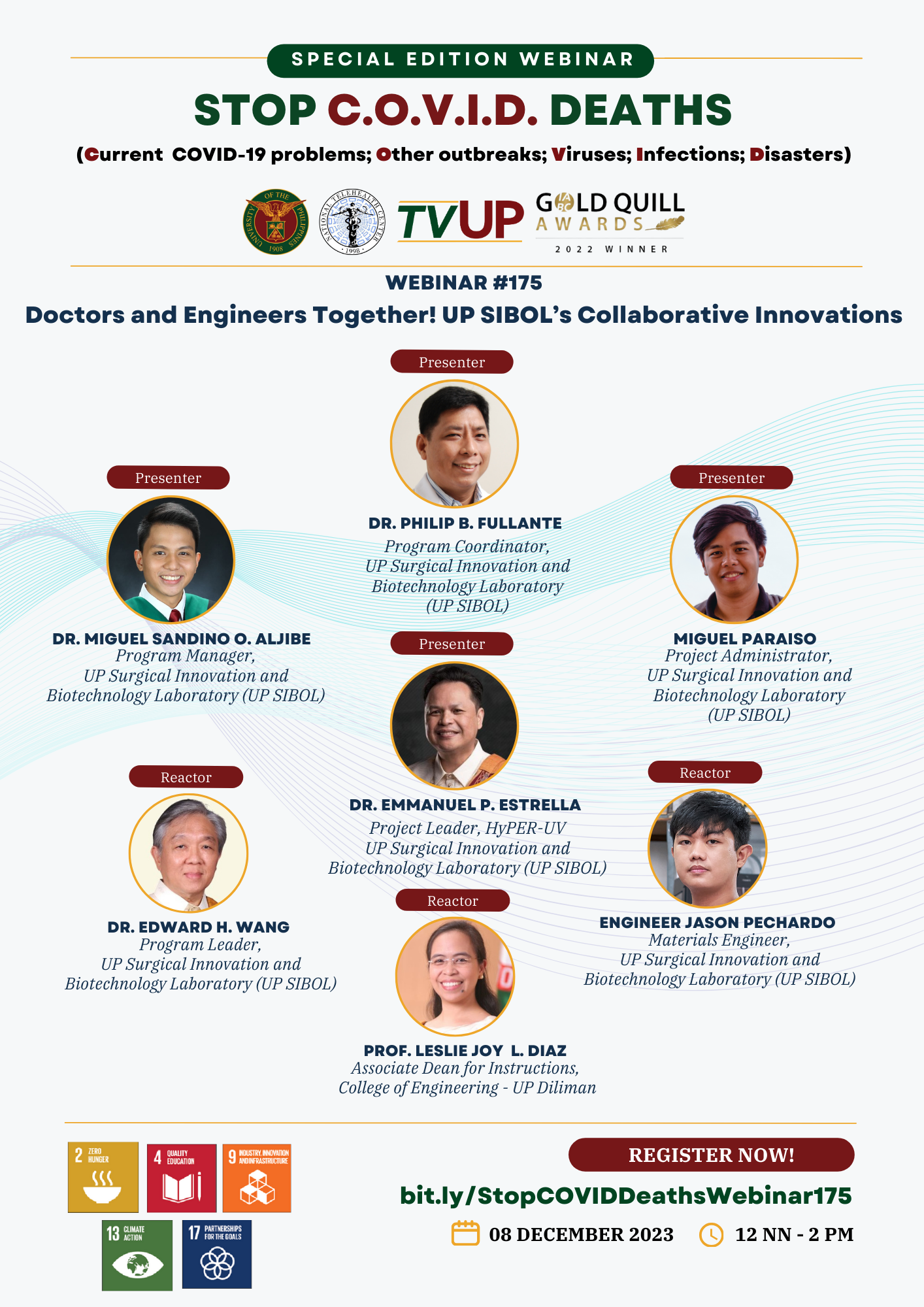 Stop COVID Deaths Webinar #175 “Doctors and Engineers, Together!” UP ...