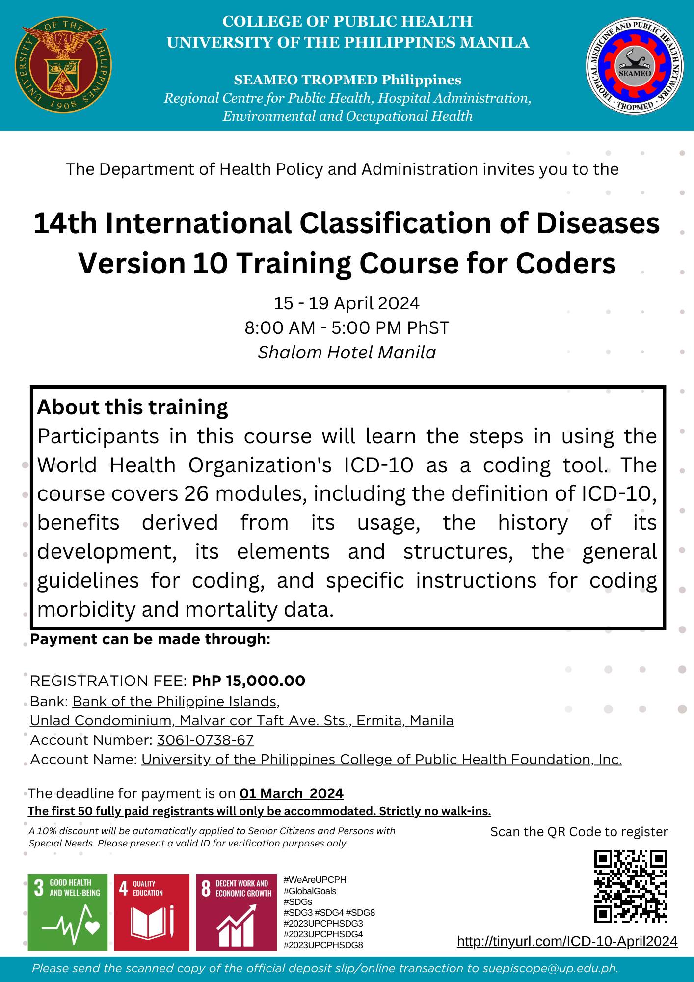 INTERNATIONAL CLASSIFICATION OF DISEASES VERSION 10 (ICD-10) TRAINING ...