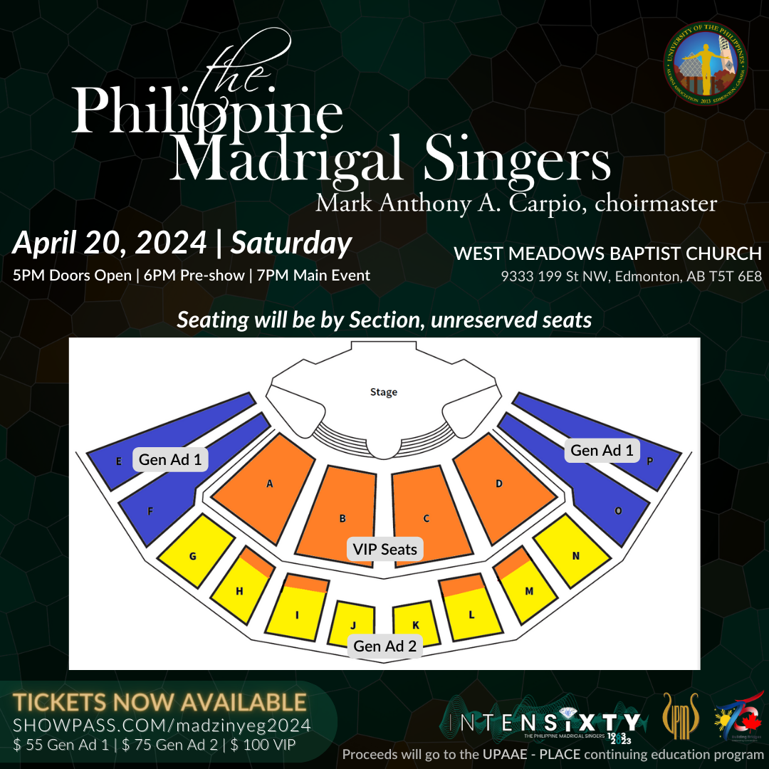 The Philippine Madrigal Singers in Edmonton 2024 – UP Alumni Website