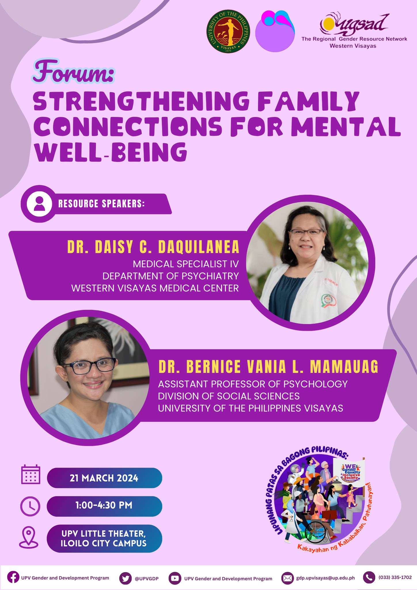 “Forum on Strengthening Family Connections for Mental Well-being” – UP Alumni Website