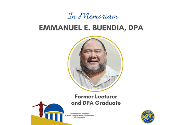 Dr. Emmanuel “Boyie” E. Buendia – UP Alumni Website